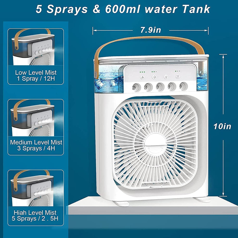 Portable Humidifier Air Cooler Mist Fan Mini Cooler for Home – Shop Aura